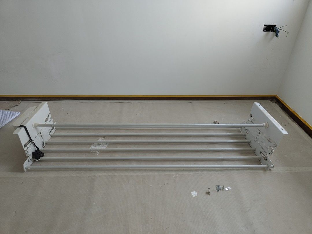HDB pulley system laundry rack, Furniture & Home Living, Bathroom ...