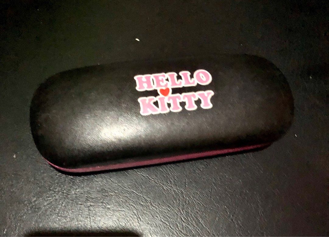 Hello Kitty Black & Pink Eyeglass Case on Carousell
