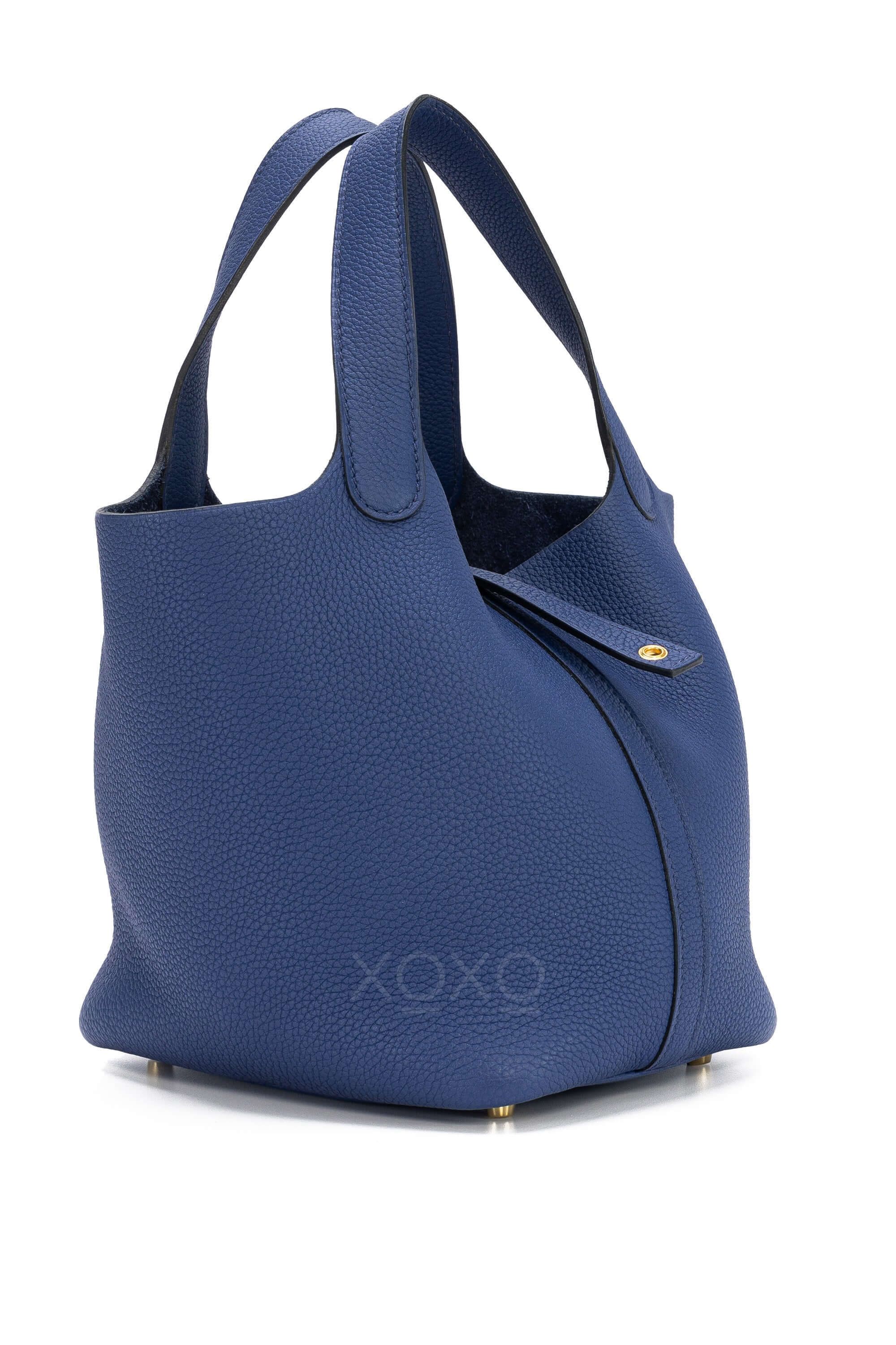 Hermes Picotin 18 Maurice Leather Blue oxluxe, Luxury, Bags & Wallets ...