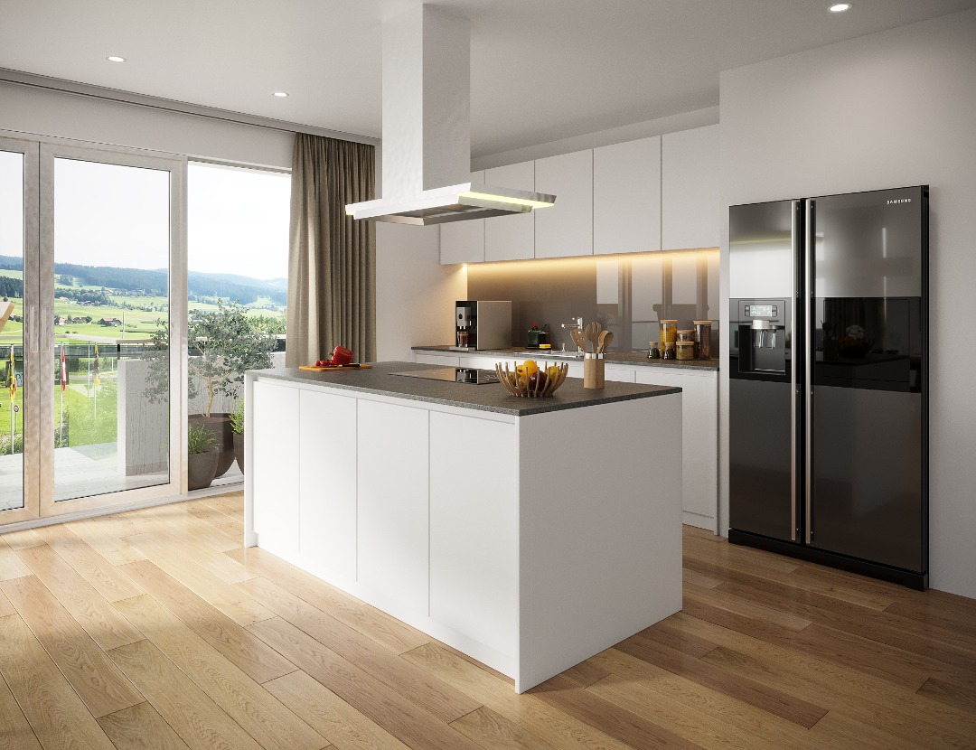 High Quality 3D Visualization Rendering Services Architecture and Interior Design - Kitchen ...