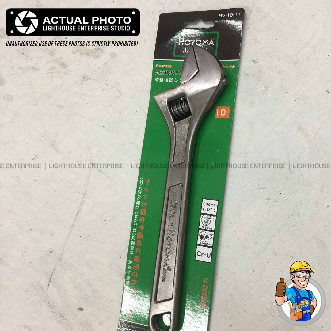 HOYOMA Japan Adjustable Wrench / Catala (10") LIGHTHOUSE ENTERPRISE ...