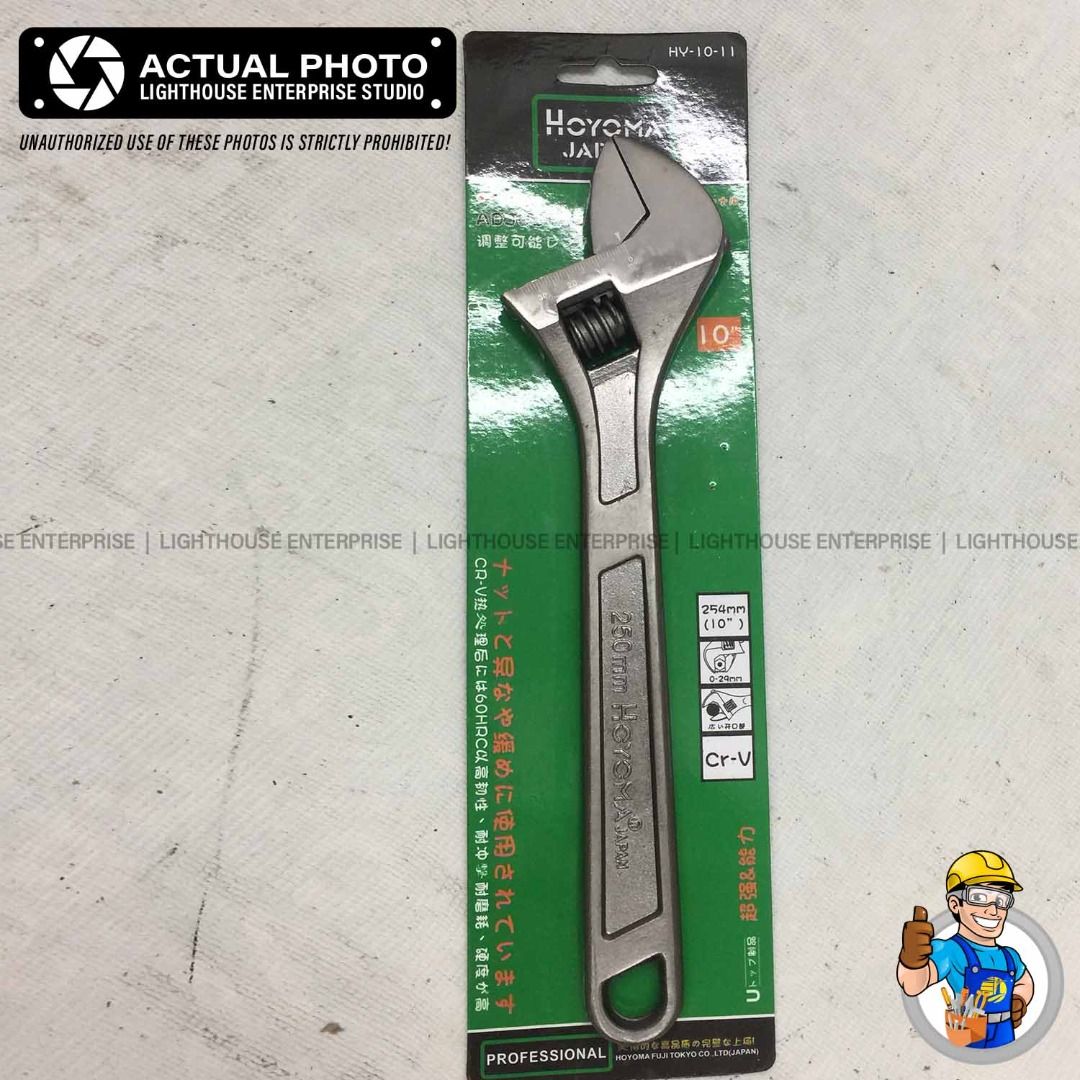 HOYOMA Japan Adjustable Wrench / Catala (10") LIGHTHOUSE ENTERPRISE ...