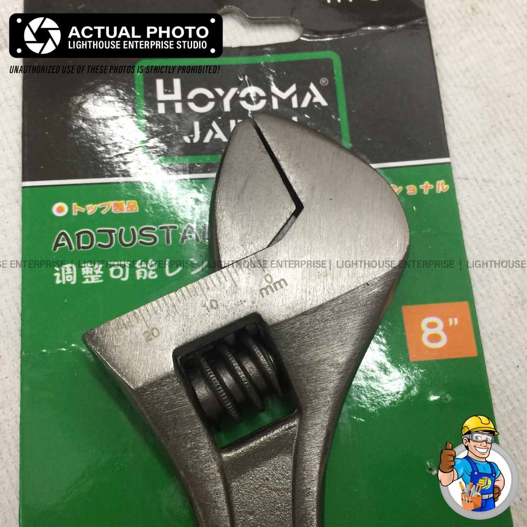 HOYOMA Japan Adjustable Wrench / Catala (8") LIGHTHOUSE ENTERPRISE ...