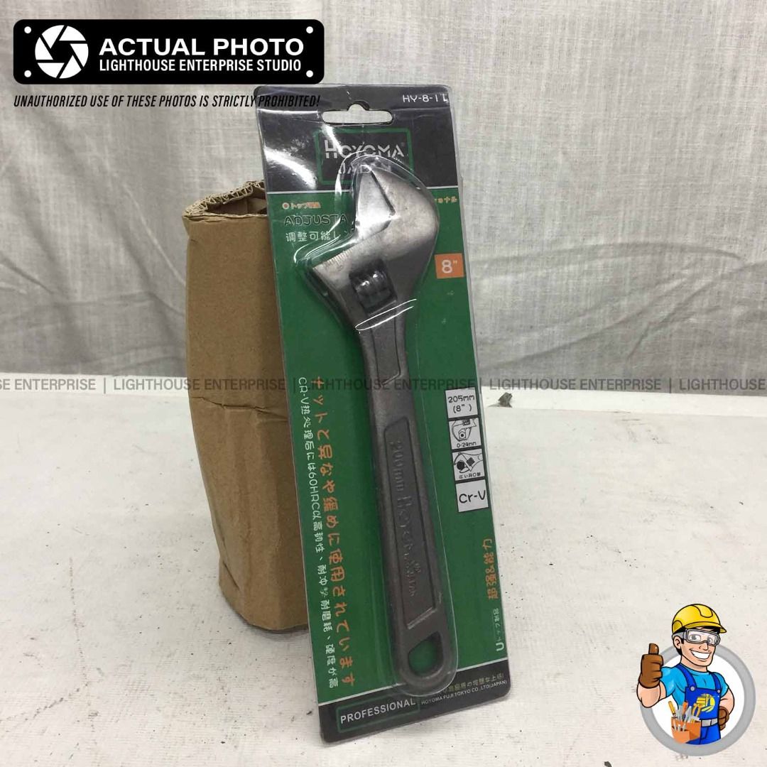 HOYOMA Japan Adjustable Wrench / Catala (8") LIGHTHOUSE ENTERPRISE ...