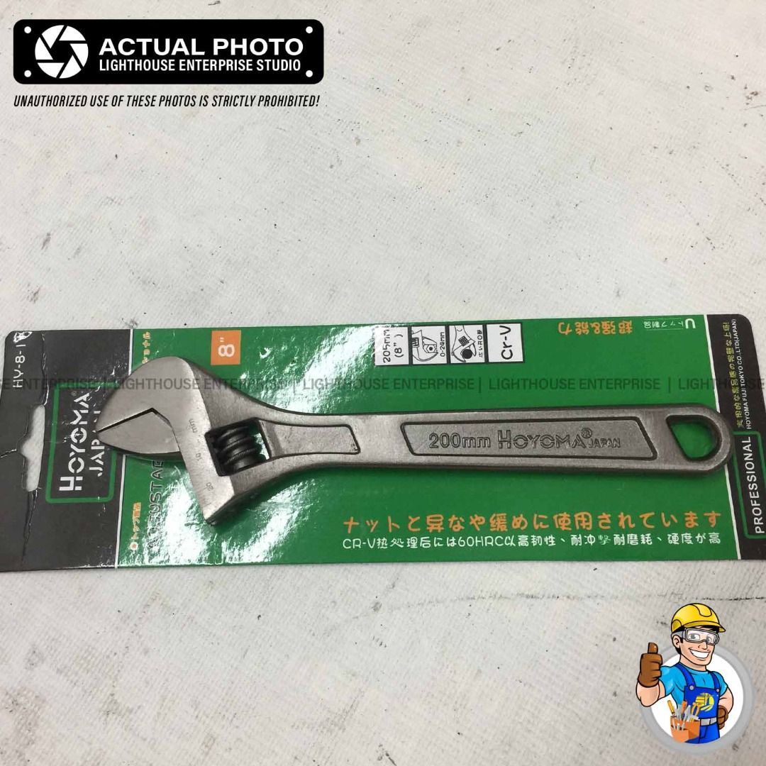 HOYOMA Japan Adjustable Wrench / Catala (8") LIGHTHOUSE ENTERPRISE ...