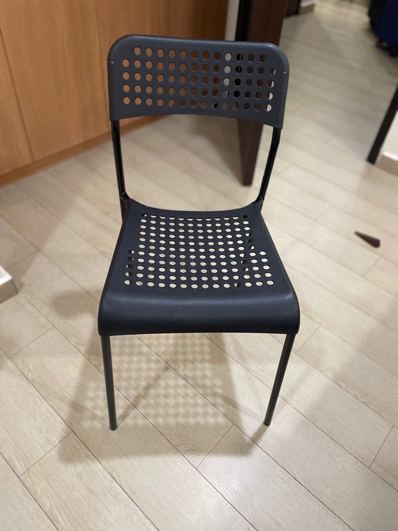 Ikea adde chair black, Furniture & Home Living, Furniture, Chairs on ...