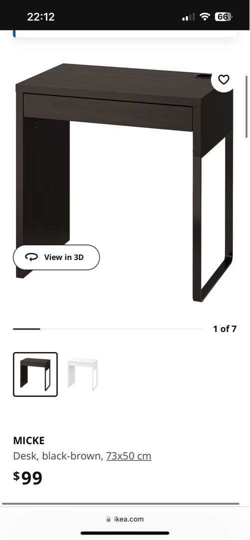 IKEA MICKE computer desk, Furniture & Home Living, Furniture, Tables ...