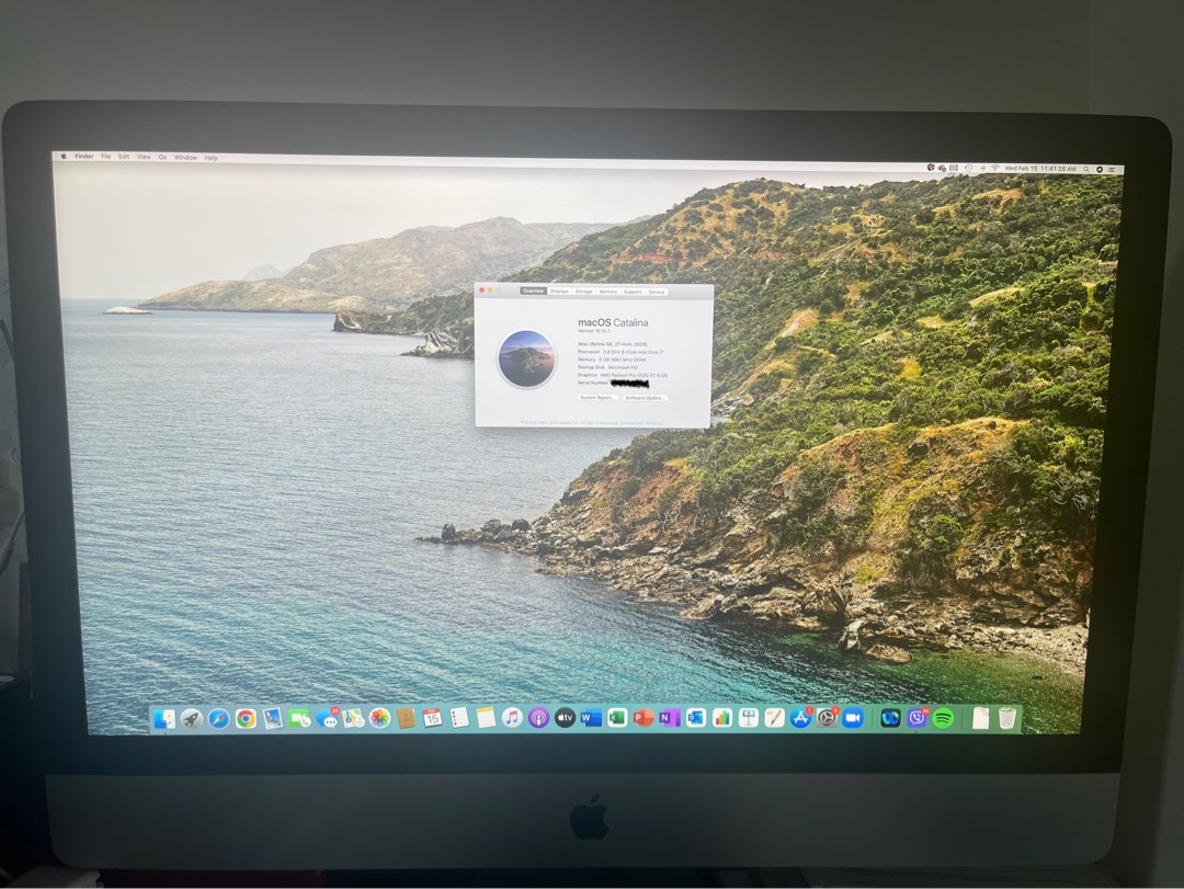 iMac 27-inch Retina 5K Display with True Tone 512 GB SSD 3.8GHz 8-core ...