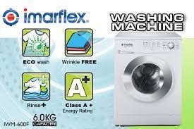 Imarflex Cycle Care IWM-600F, TV & Home Appliances, Washing Machines ...