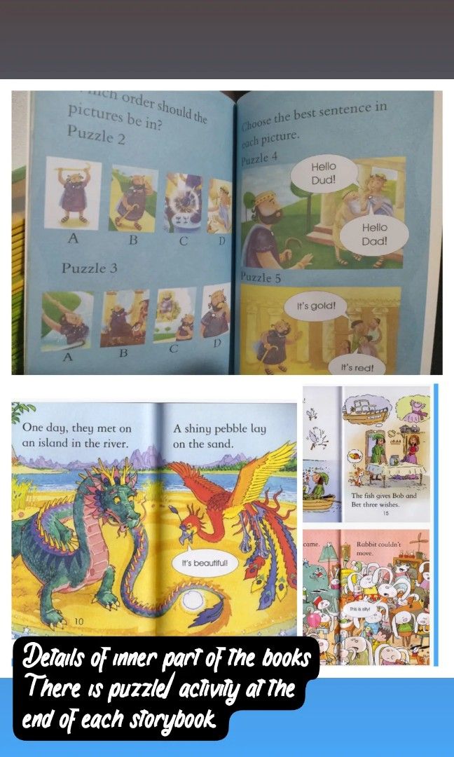 Instock Usborne Story Book and I Can Read Phonic Storybook Goodie Bag ...