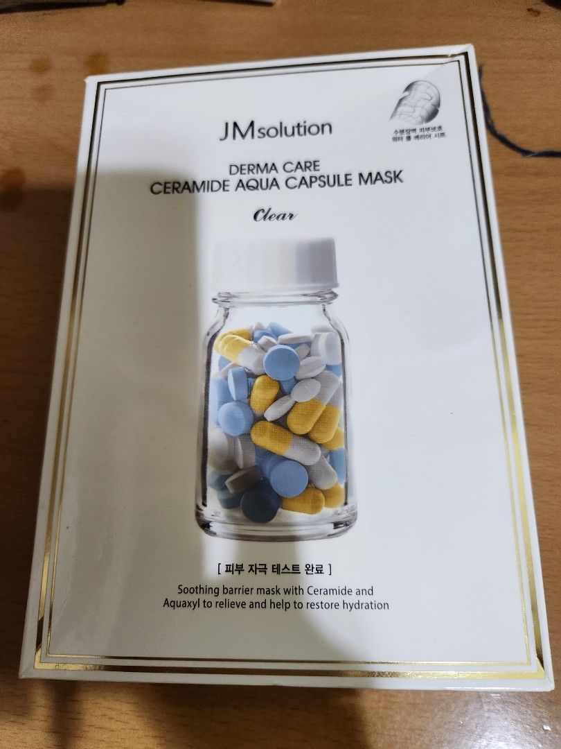 JM solution Ceramide aqua capsule mask, Beauty & Personal Care, Face ...