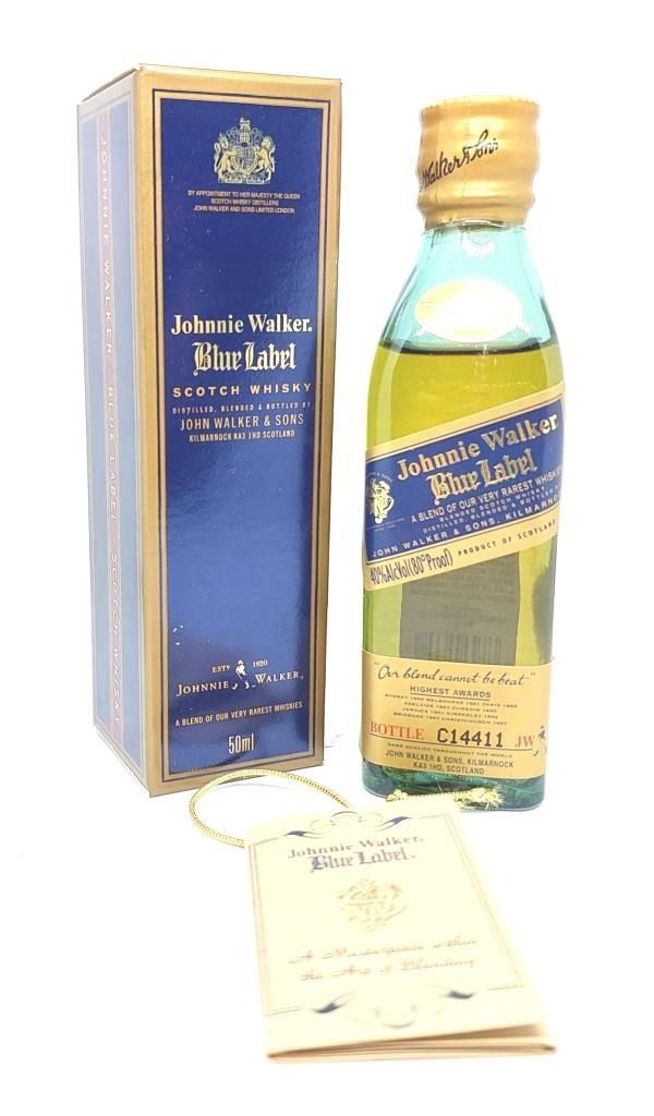 Johnnie Walker Blue Label Whisky 50ml 5cl Miniature With Box, Food ...