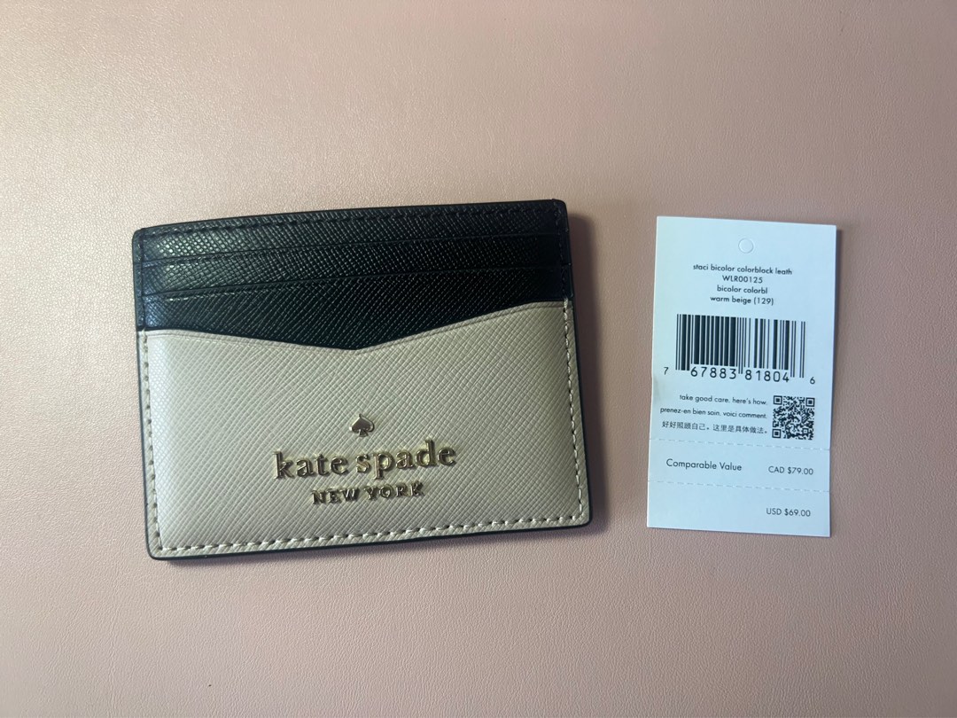 Kate Spade Staci Card holder, Luxury, Bags & Wallets on Carousell