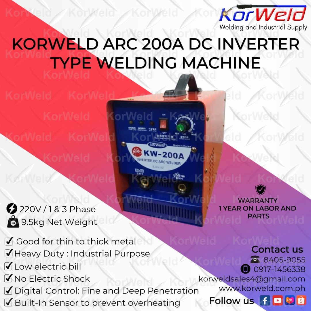 Korweld ARC 200A DC Inverter Type Welding Machine (Made In Korea ...
