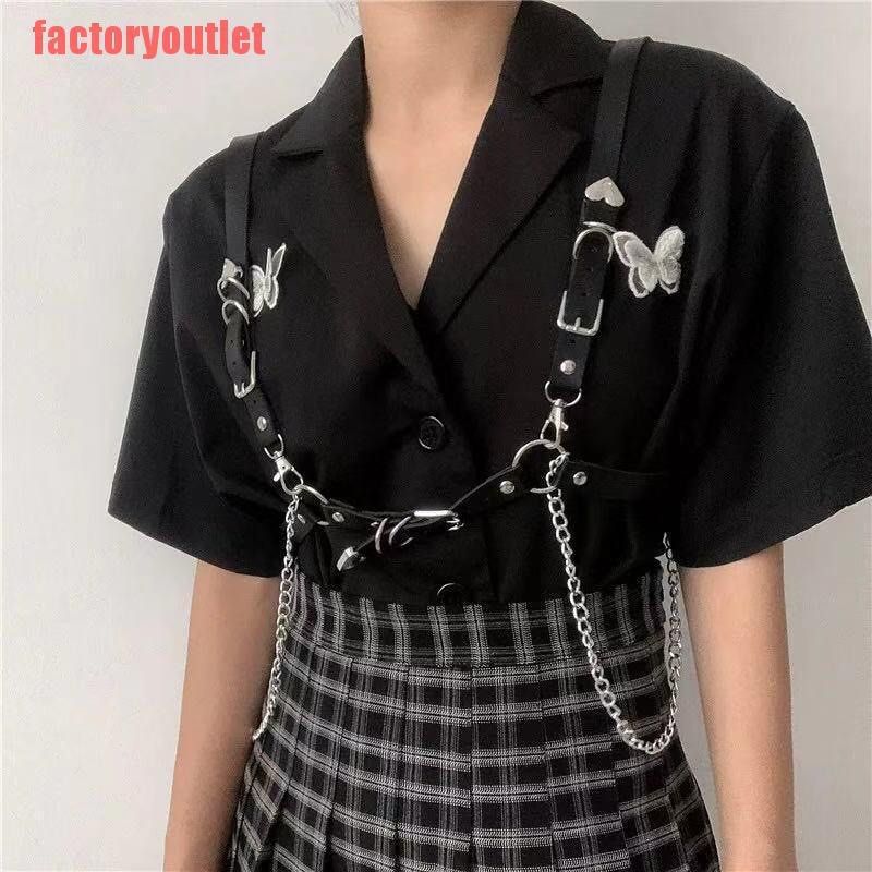 Kpop gothic / punk chain multi purpose faux leather belt, Women's ...