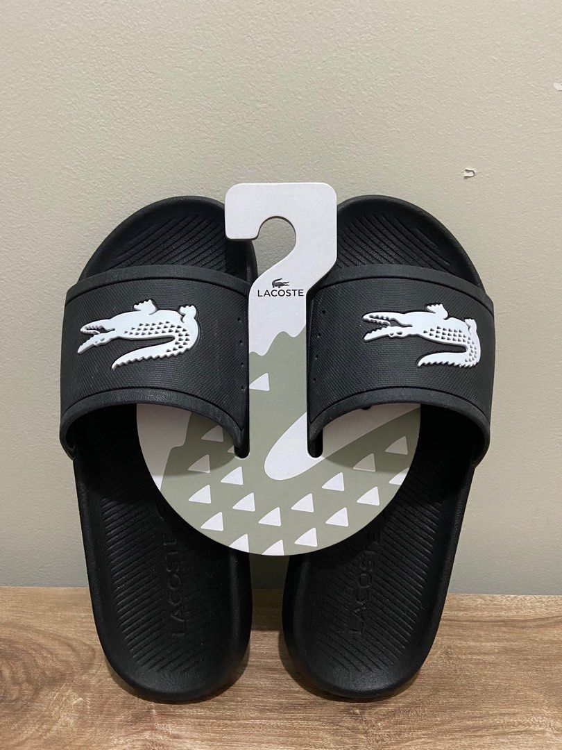 Lacoste Slides, Women's Fashion, Footwear, Slippers and slides on Carousell