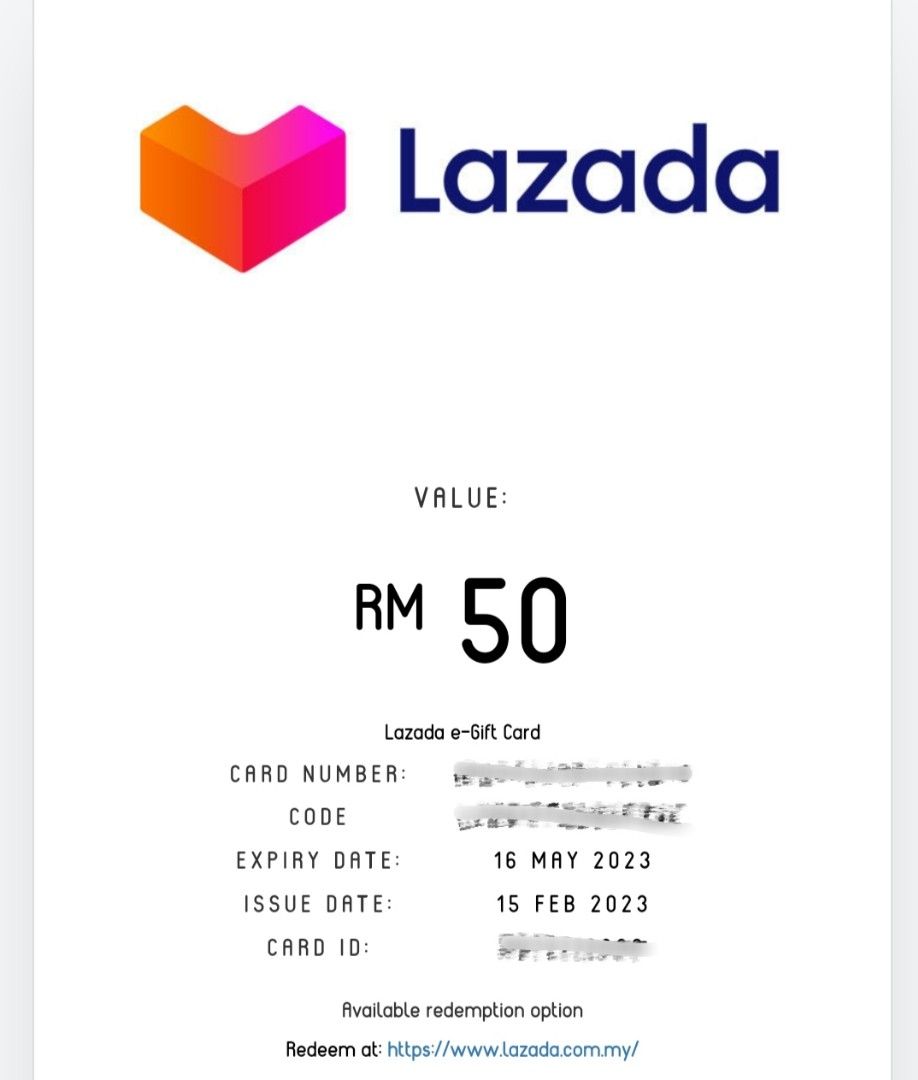 Lazada Cash Voucher (SALE), Tickets & Vouchers, Vouchers on Carousell