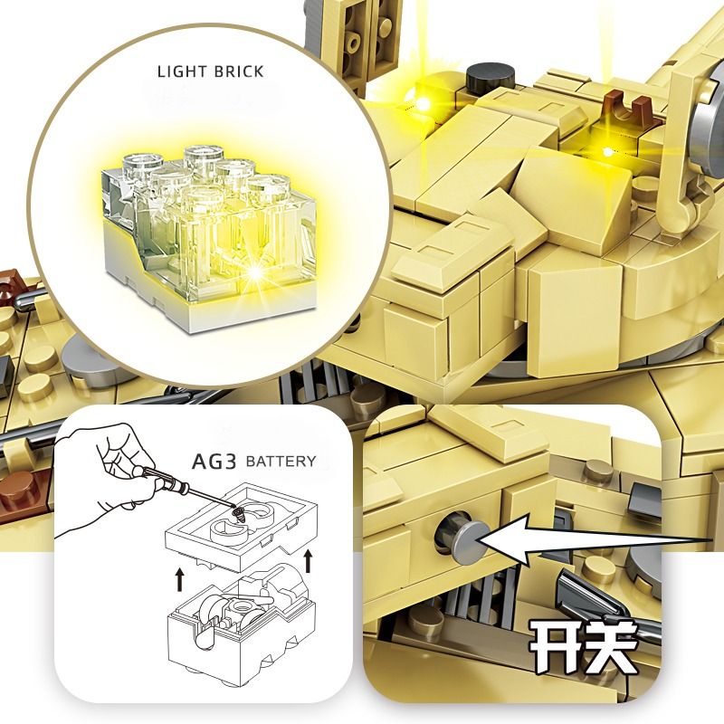 Lego compatible WW2 Military Battle Tank Soviet KV1 Toy with 2 soldier ...