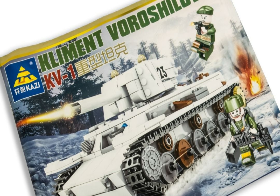 Lego compatible WW2 Military Battle Tank Soviet KV1 Toy with 2 soldier ...