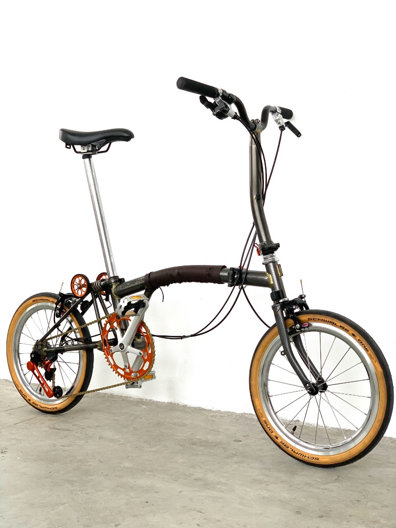 Brompton Clear Lacquer Edition fully mod with external 7S, Sports ...