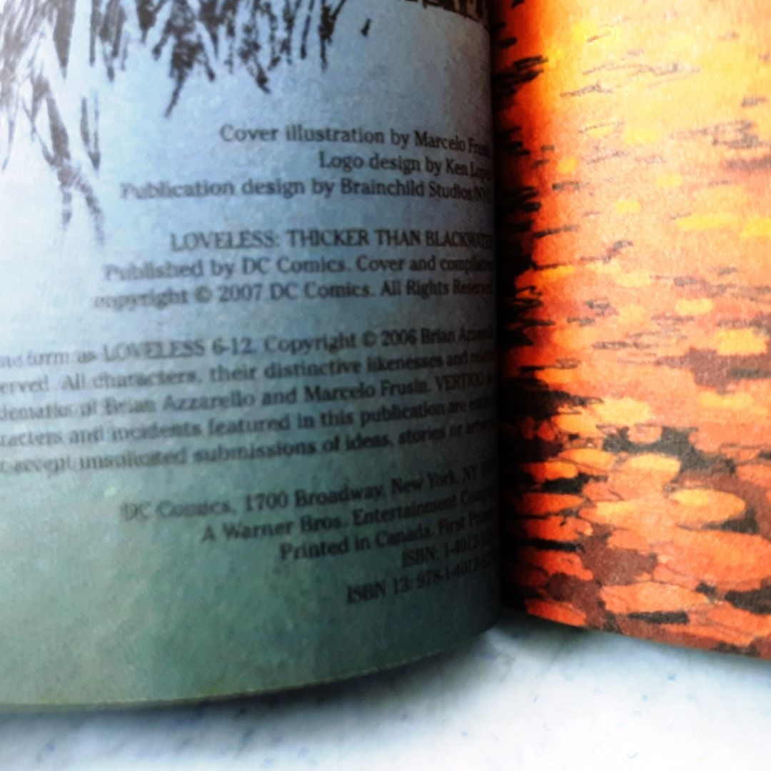 Loveless TPB #2 1st Print (DC/Vertigo Comics) HTF (MATURE READERS ...