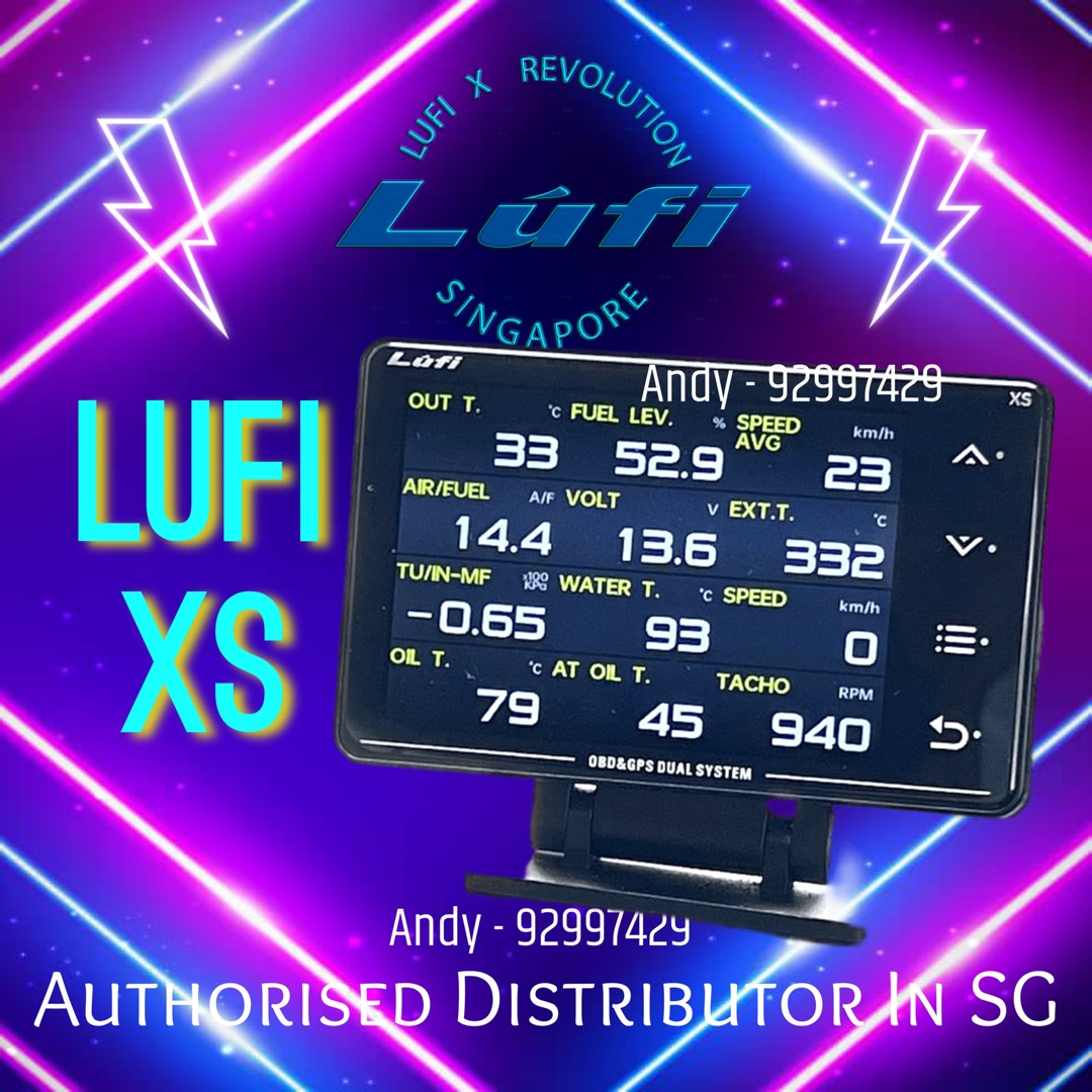 Lufi XS [Official International English Set] Obd obd2 Display Gauge ...