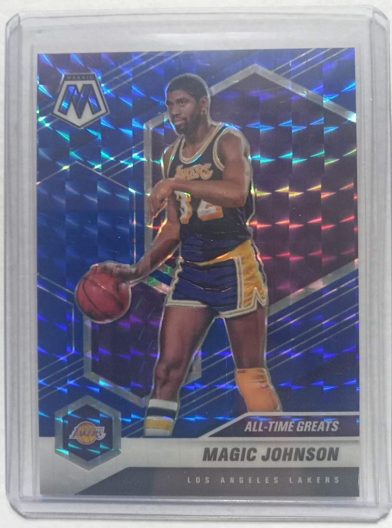 Magic Johnson NBA Cards Mosaic Blue #d/99, Hobbies & Toys, Toys & Games ...