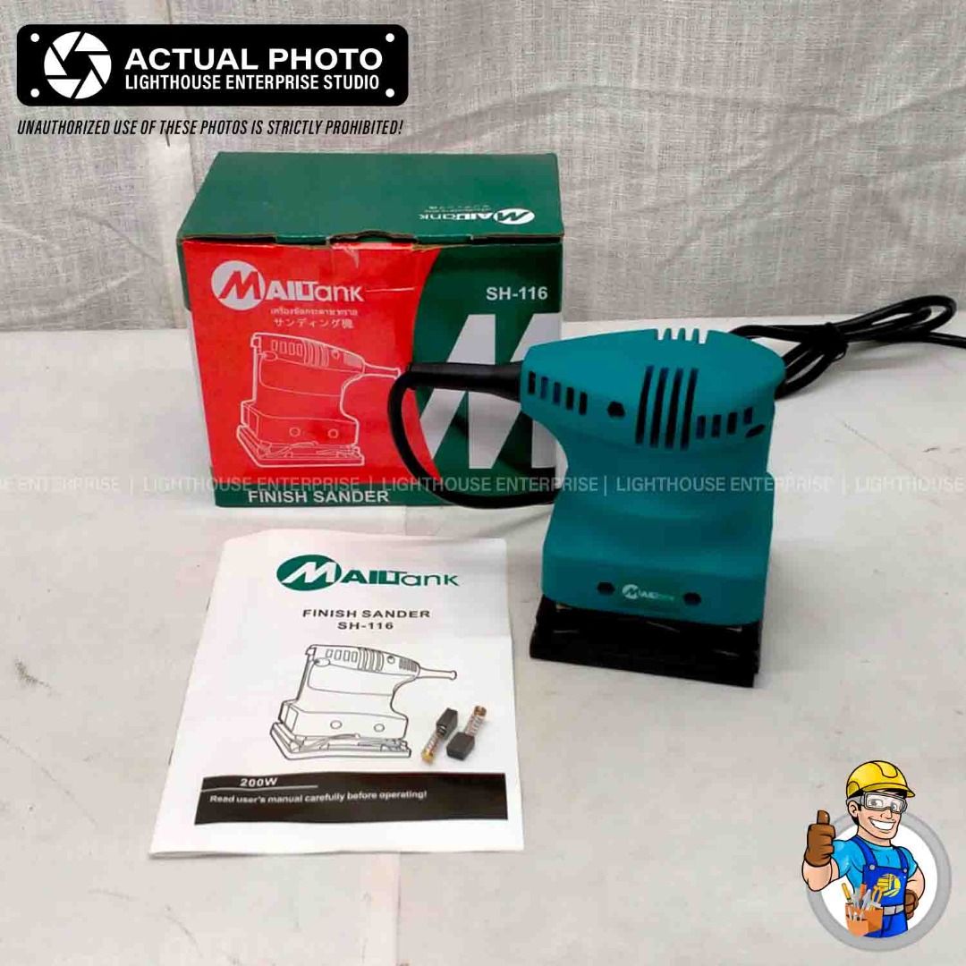 MAILTANK Japan 200W 110*100mm Electric Finishing Sander (SH116 ...