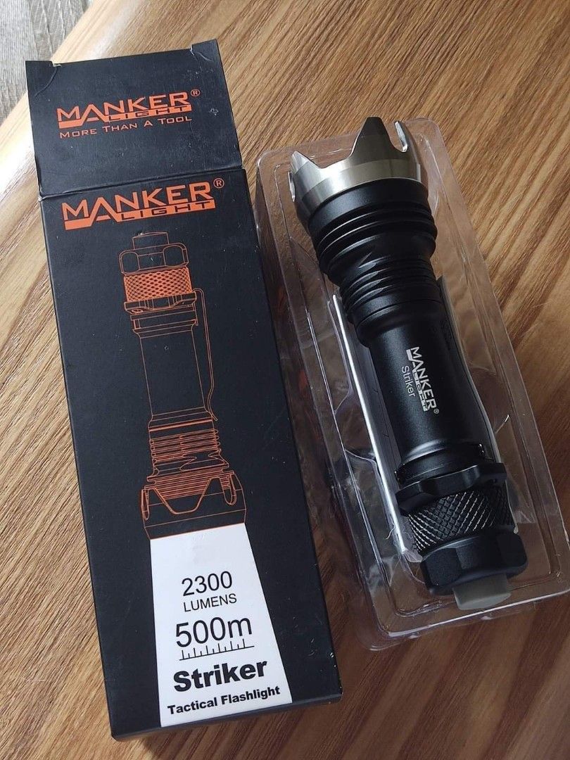 Manker Striker Flashlight, Sports Equipment, Hiking & Camping on Carousell