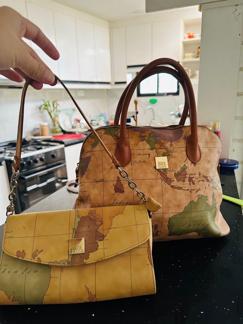 Map Handbag, Luxury, Bags & Wallets on Carousell