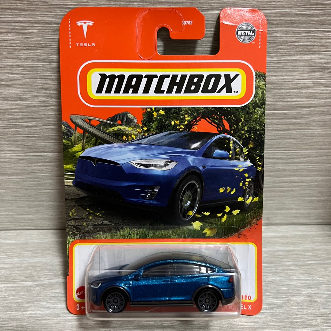 美版 MATTEL MATCHBOX TESLA MODEL X blue 火柴盒 1/64 1:64 Hot Wheels ...