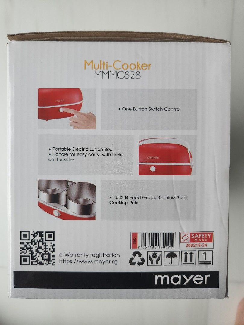 Mayer Multi Cooker Red, TV & Home Appliances, Kitchen Appliances ...