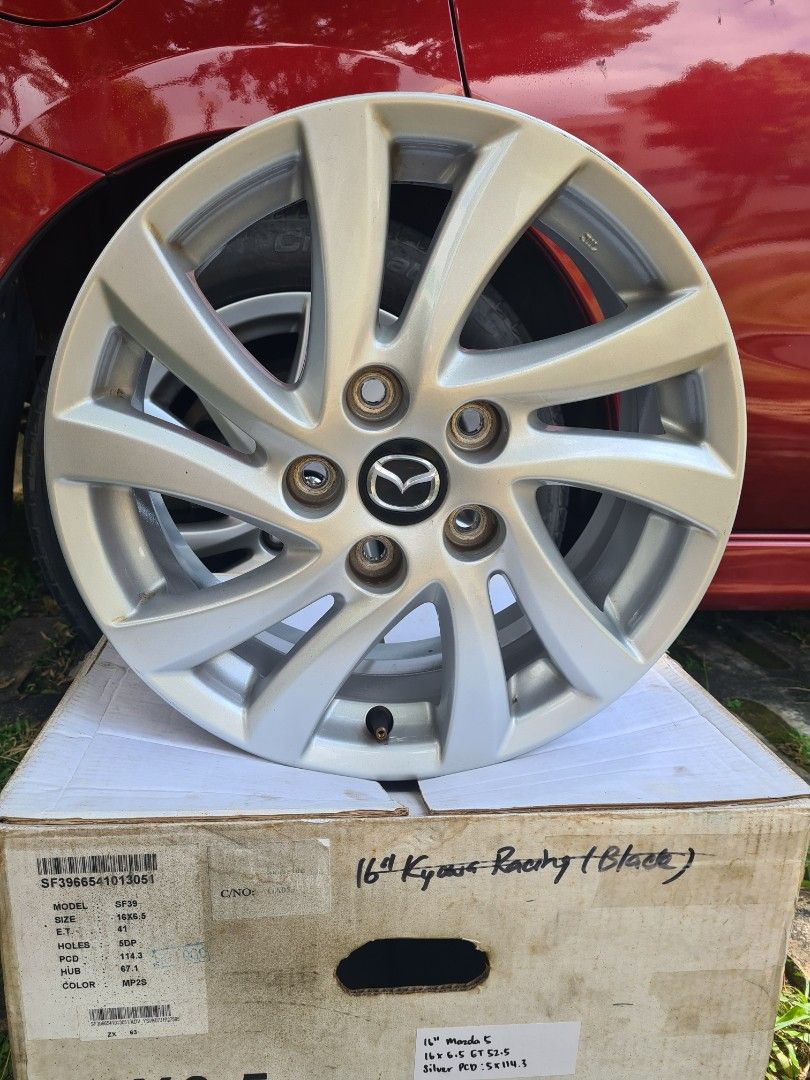 MAZDA 5 Original Rims, Car Accessories, Tyres & Rims on Carousell
