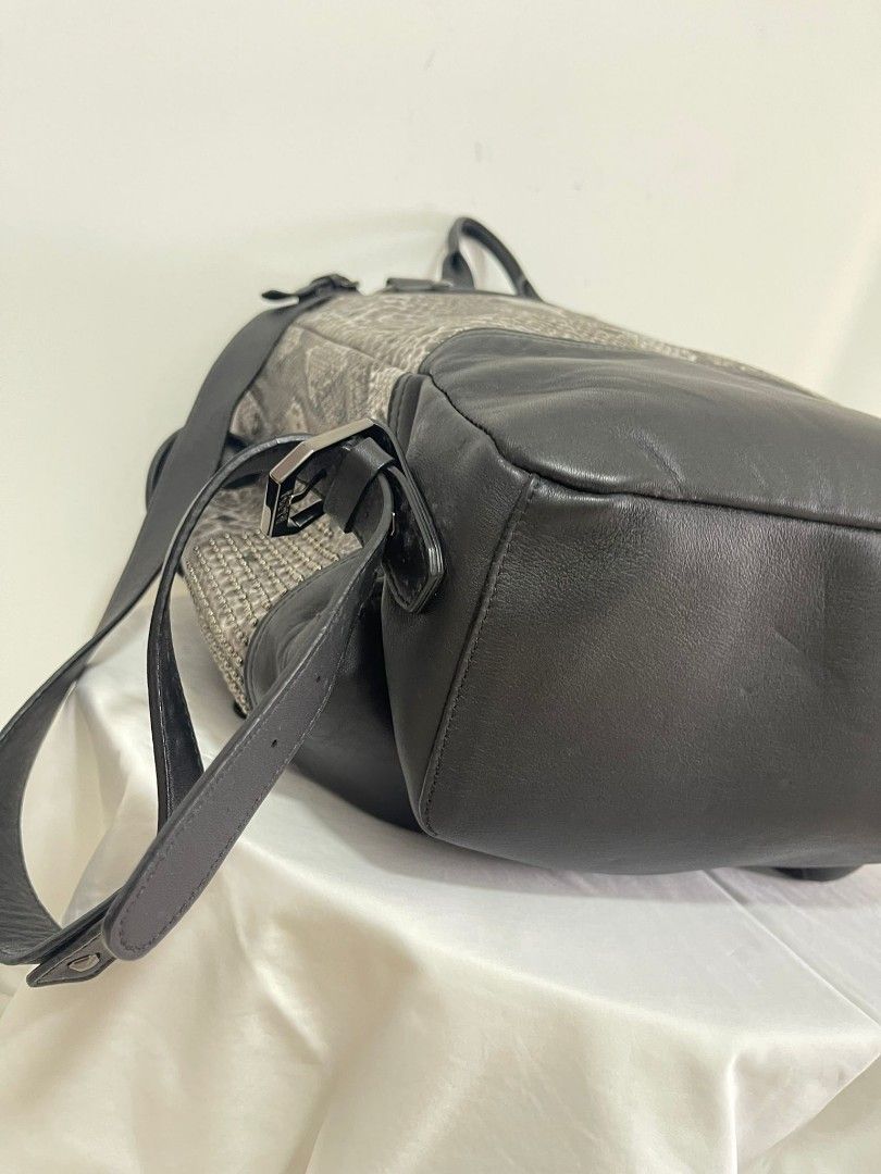 MCM Snake Leather Backpack, Men's Fashion, Bags, Backpacks on Carousell