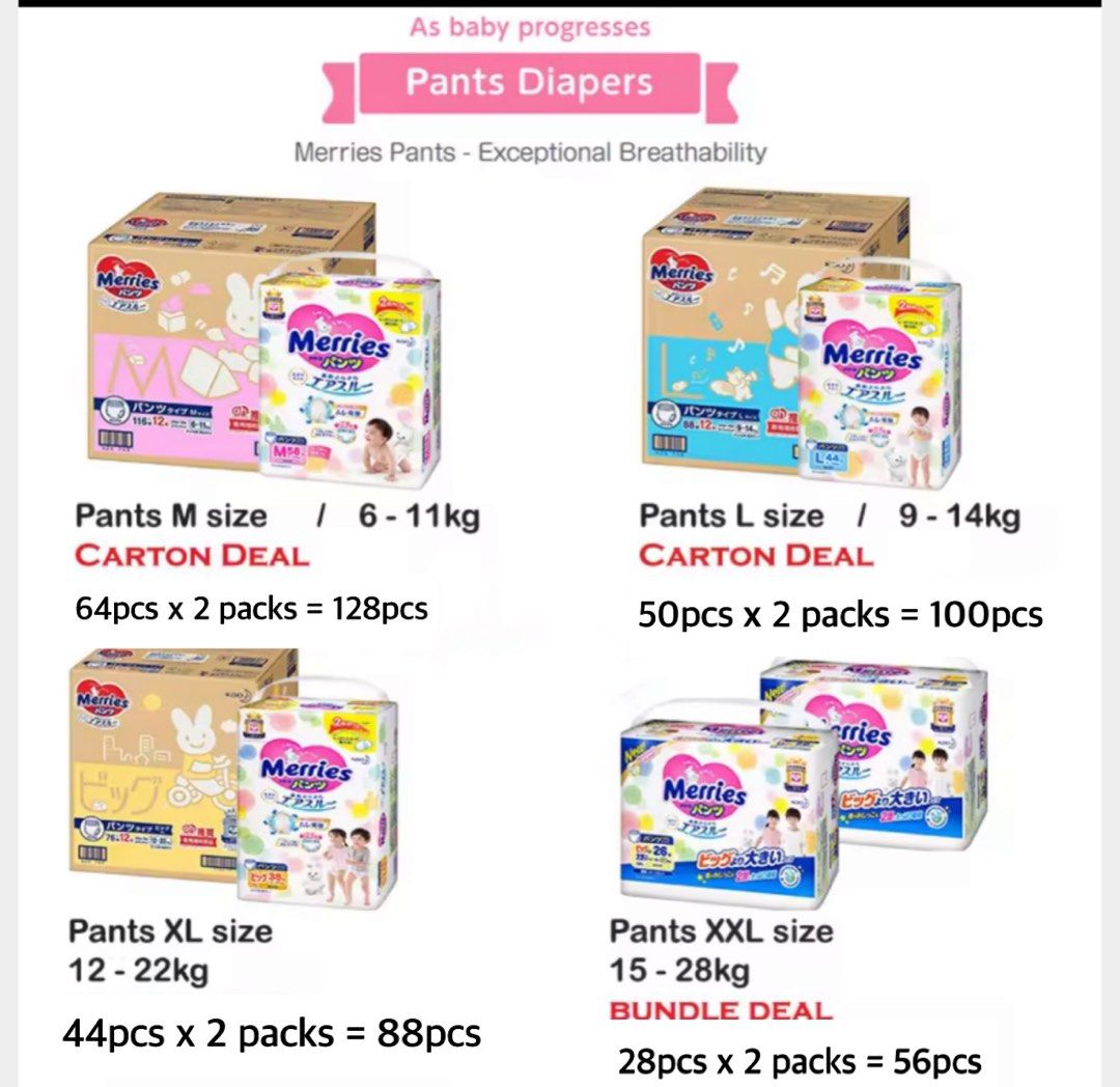 Merries Carton Sales *Made in Japan*, Babies & Kids, Bathing & Changing ...