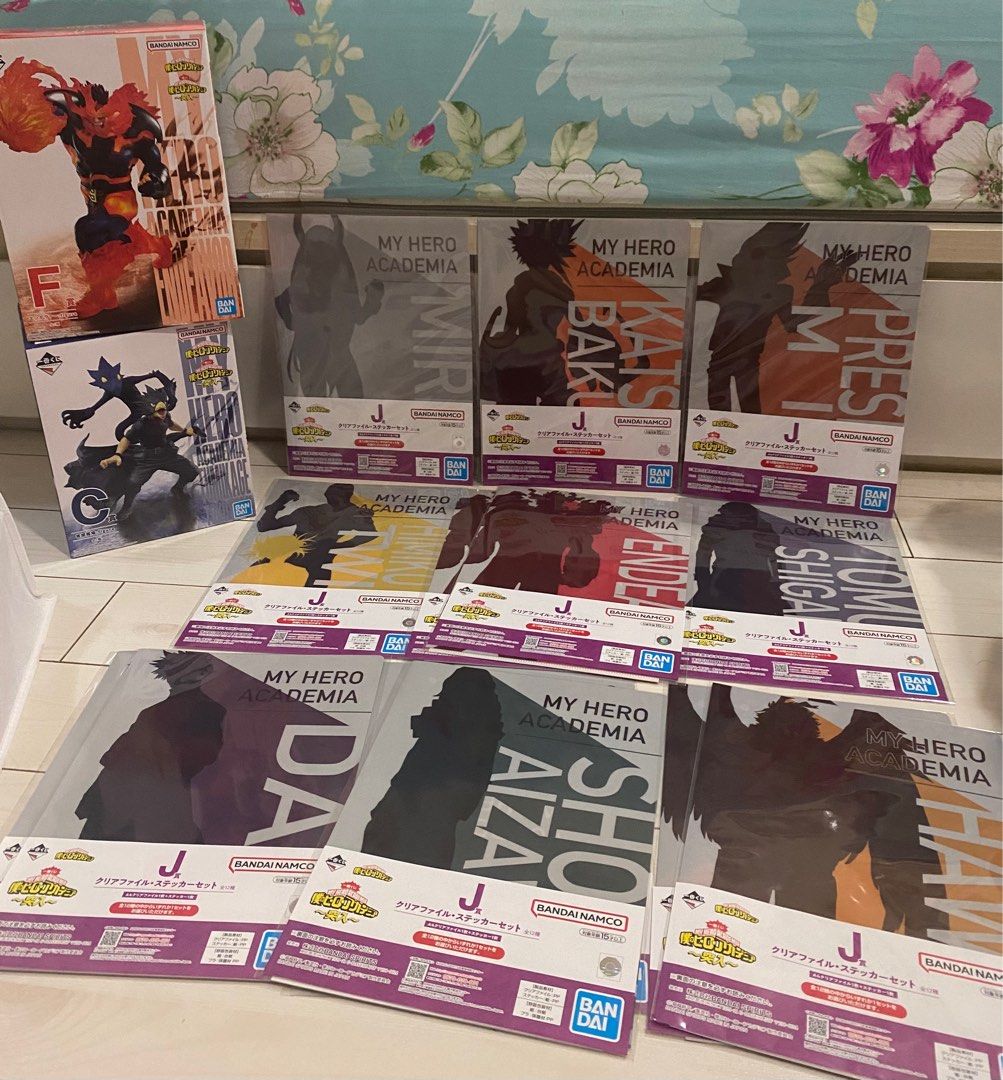 MHA rushing kuji / MHA kuji - tokoyami figure, Endeavour figure, twice ...