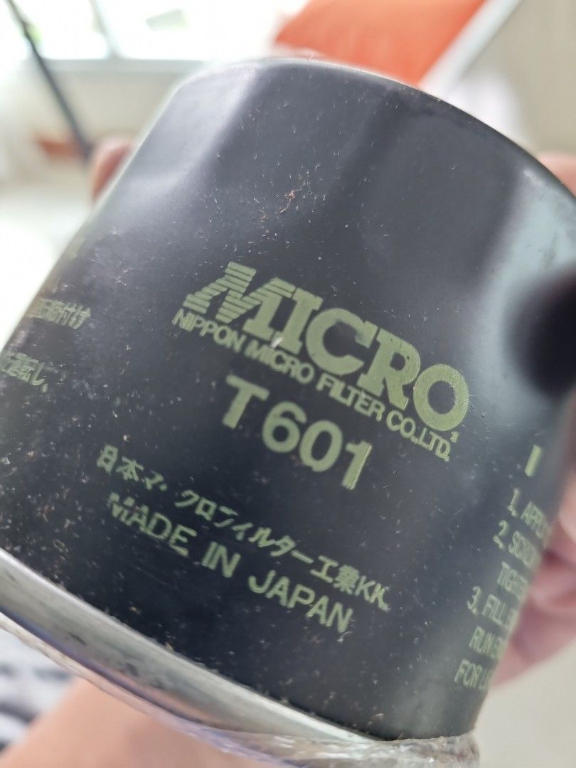 Micro T601 oil filter made in Japan, Car Accessories, Accessories on ...