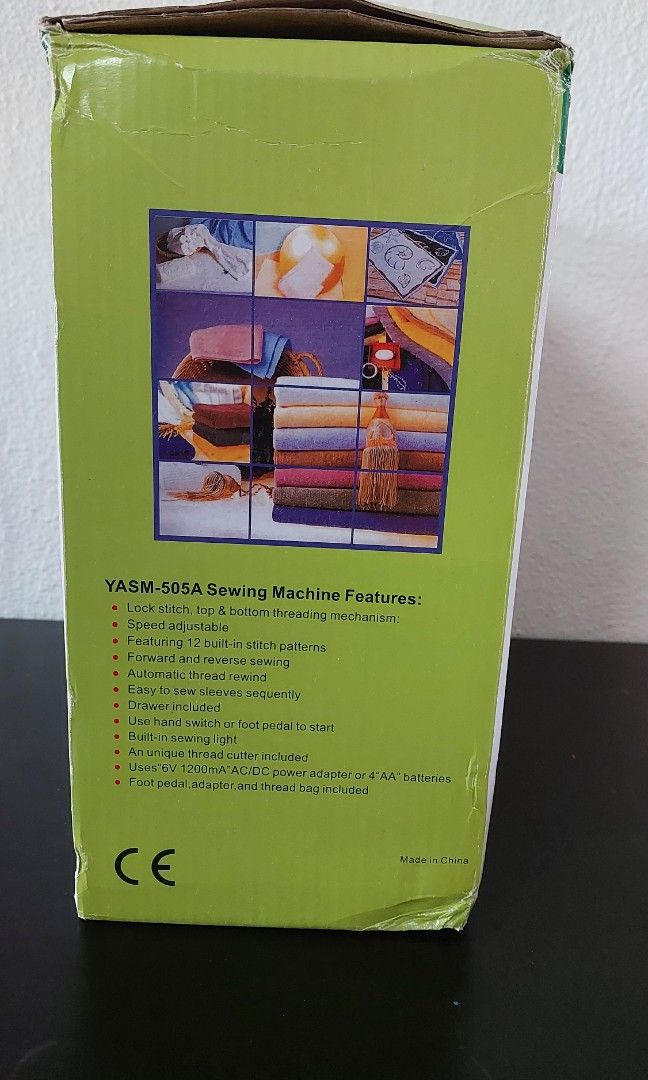 MINI SEWING MACHINE YASM-505A, Furniture & Home Living, Home Improvement & Organisation, Home ...