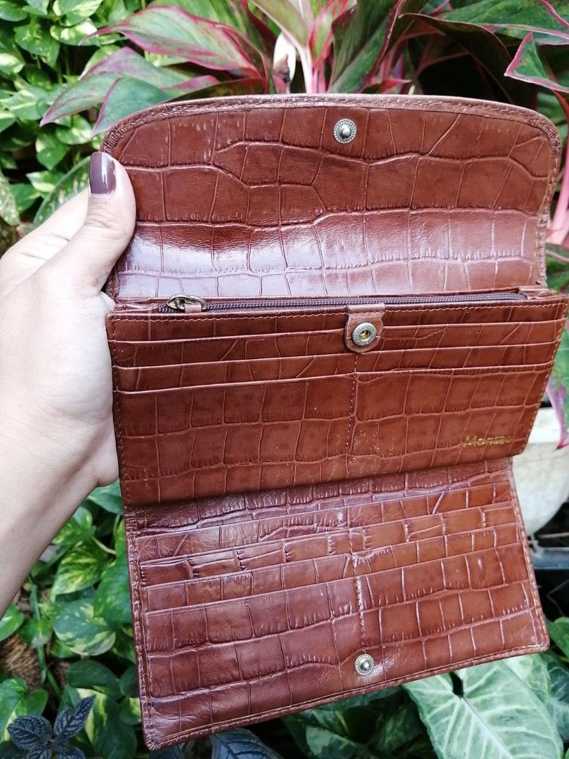Monsac Croc Long Wallet, Women's Fashion, Bags & Wallets, Wallets ...