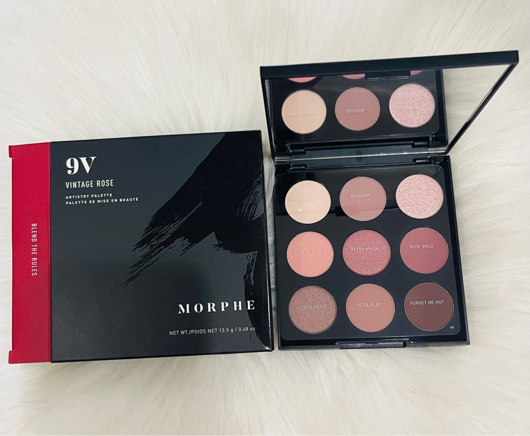 MORPHE 9V VINTAGE ROSE BLEND THE RULES ARTISTRY PALETTE on Carousell
