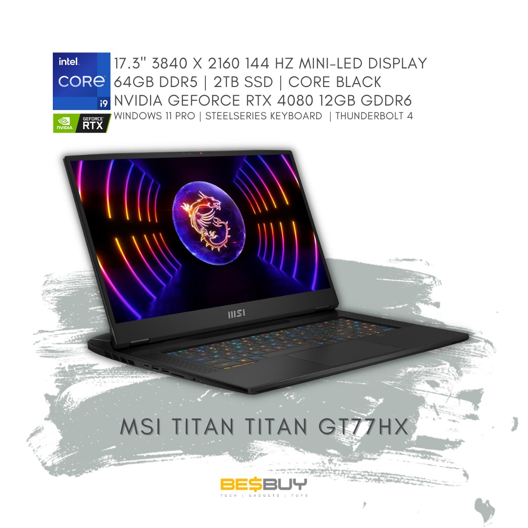 MSI Titan GT77HX - Intel Core i9-13980HX - RTX 4080 [Pre-order ...