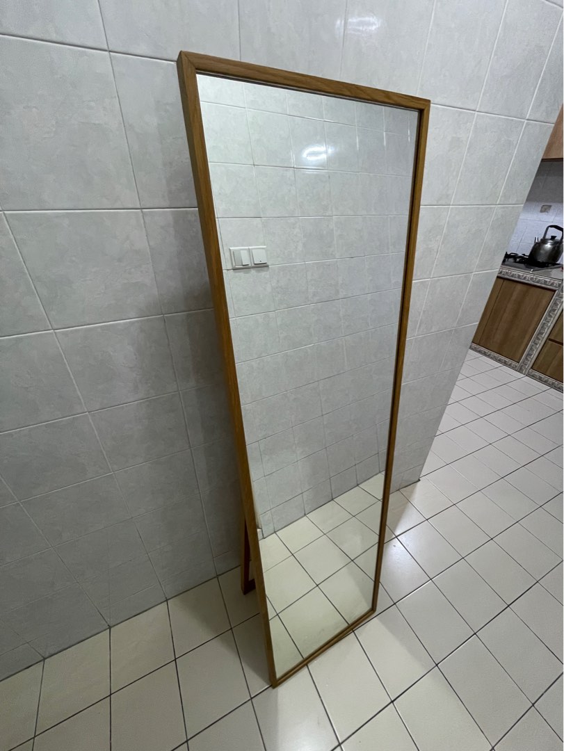 Muji oak mirror, Furniture & Home Living, Home Decor, Mirrors on Carousell