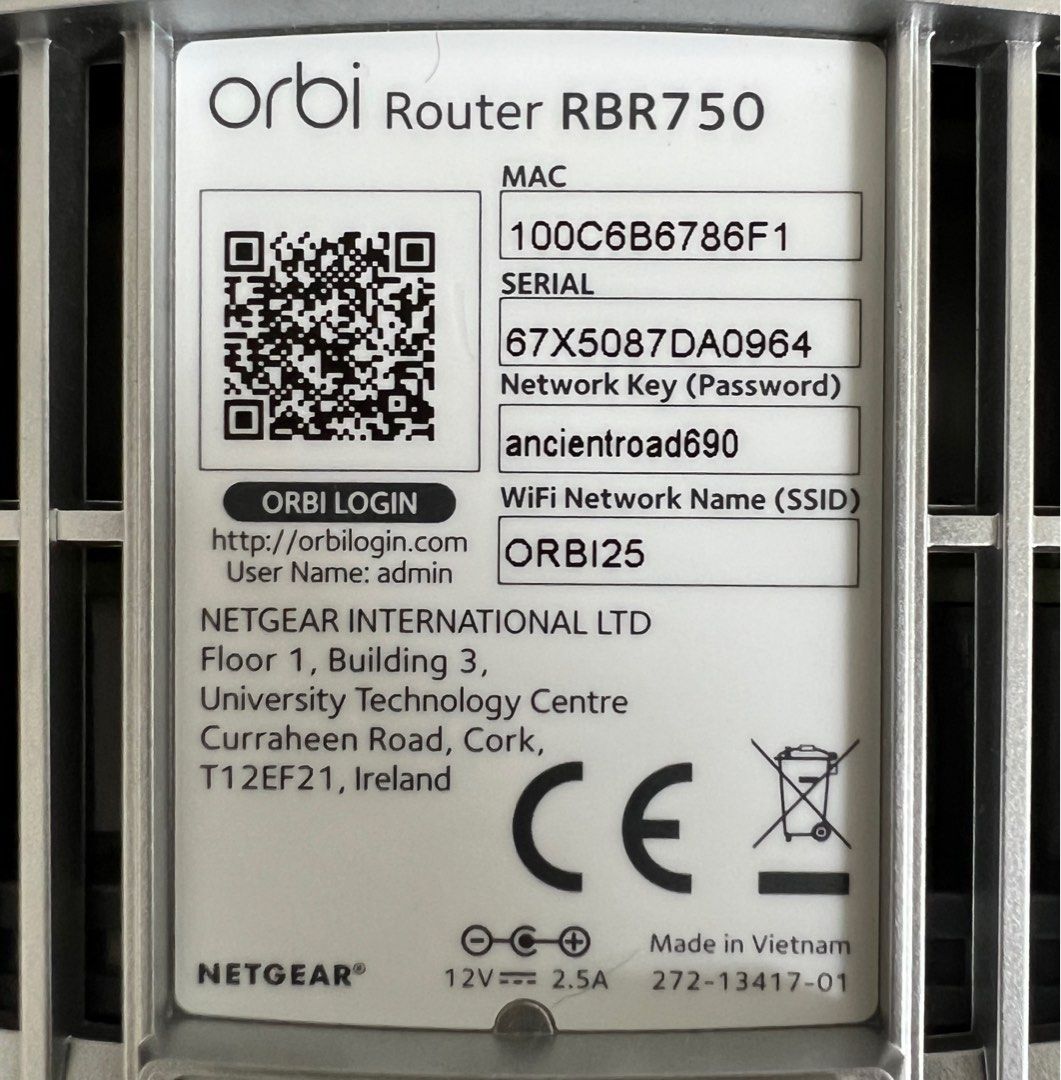 Netgear Orbi RBK750 Mesh WiFi 6 Router, Computers & Tech, Parts ...