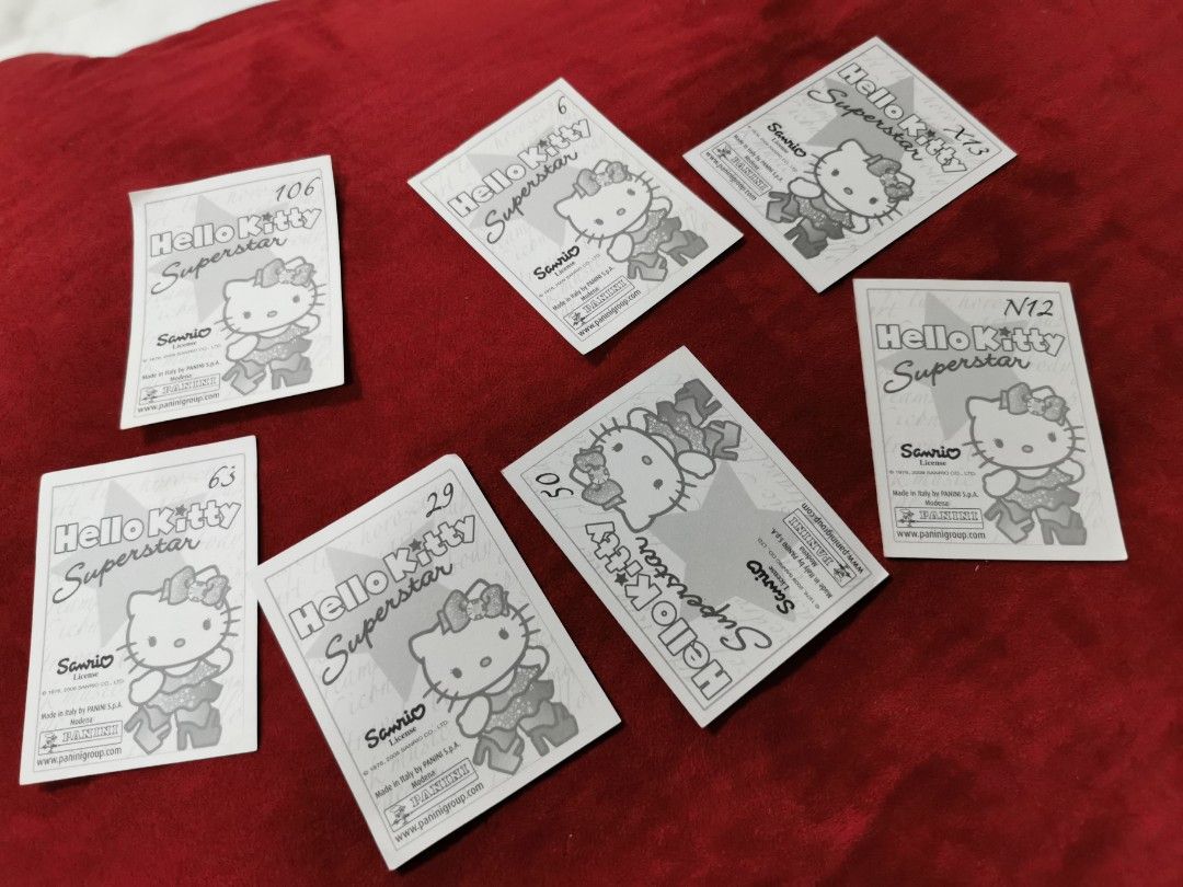 [New] Collector hello kitty sticker soft card 7pcs, Hobbies & Toys ...