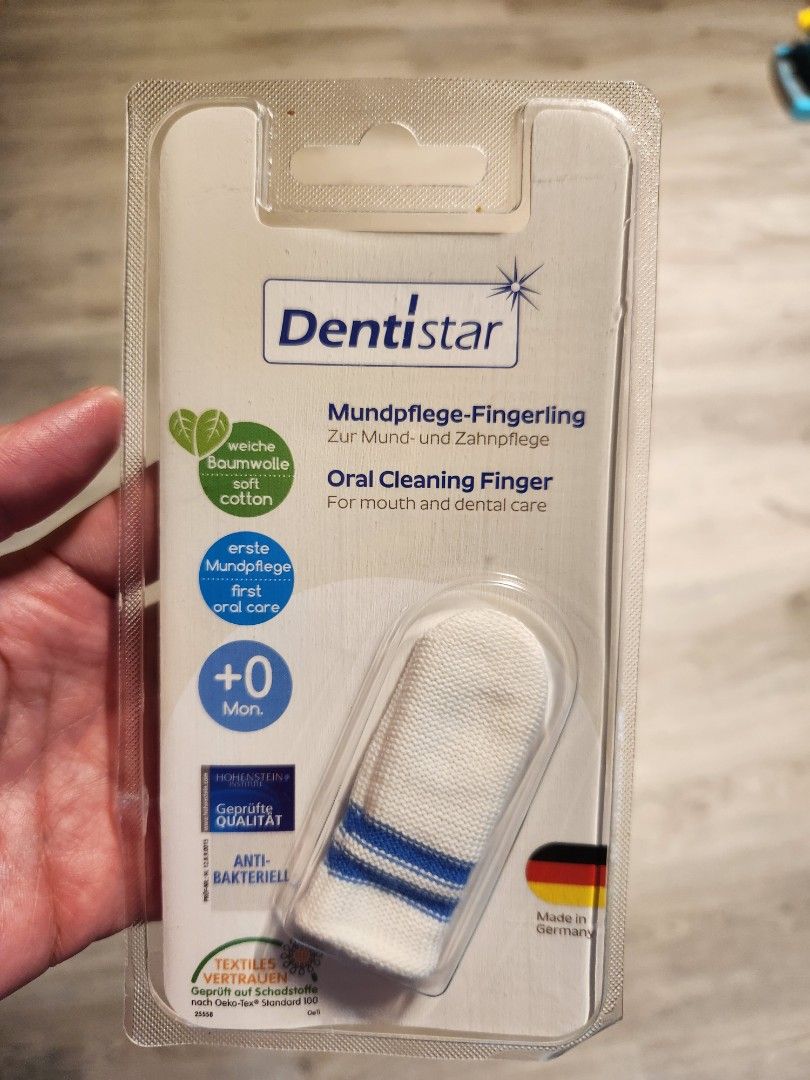 (NEW) Dentistar Oral Cleaning Finger Cloth, Babies & Kids, Nursing ...