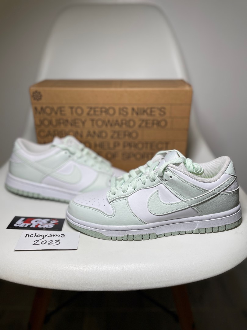 Nike Dunk Low Next Nature White Mint, Women's Fashion, Footwear ...