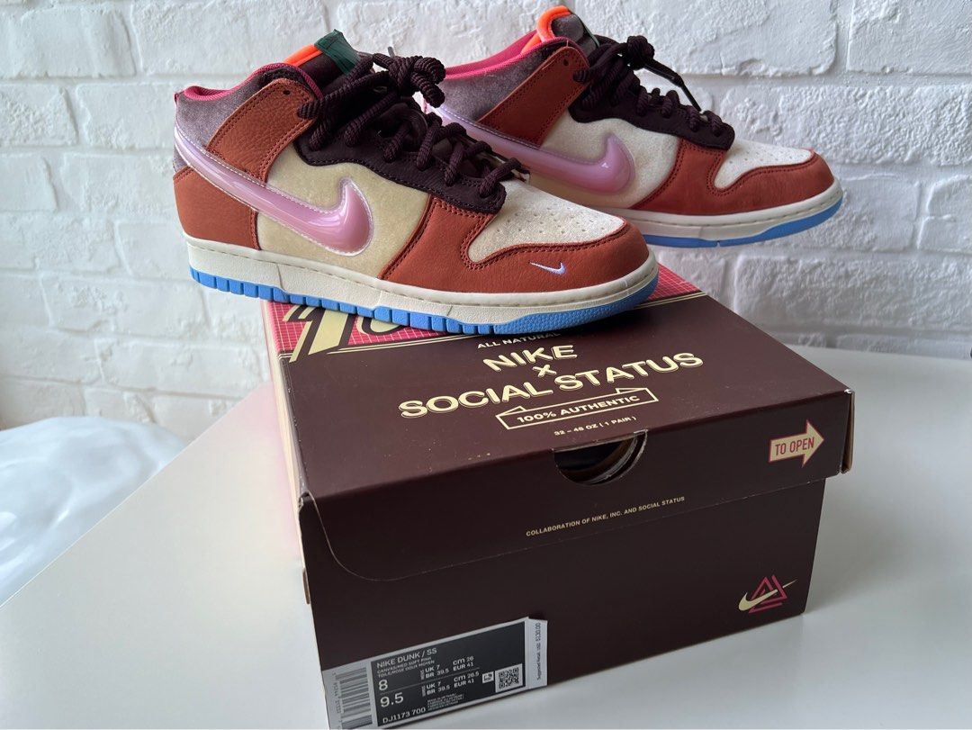 Nike x Social Status Dunk Mid, Men's Fashion, Footwear, Sneakers on ...