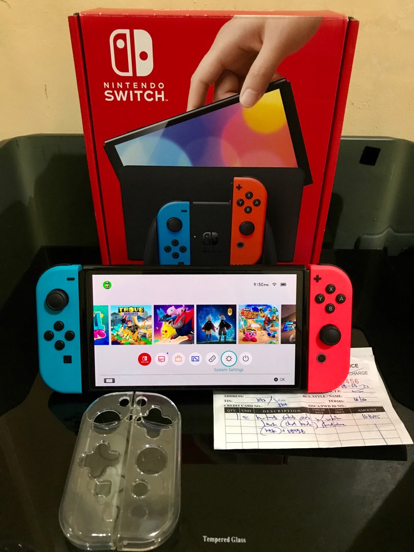 Nintendo Switch Oled with games, Video Gaming, Video Game Consoles ...