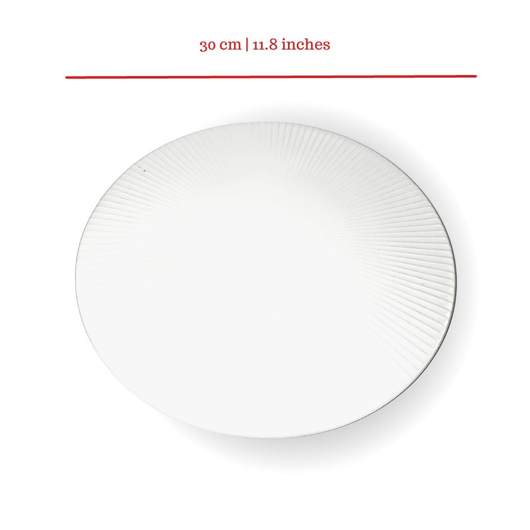 NORDIC Porcelain Flat Pizza Tray | Piring Keramik Besar, Kitchen ...