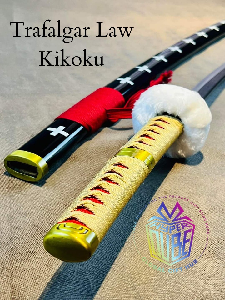 One Piece Trafalgar Law Kikoku Sword, 1045 Carbon Steel Sword, Perfect ...